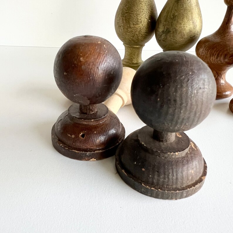 Clock Part Finial, Reclaimed Wooden Art or Craft Supply, Woodworking ...