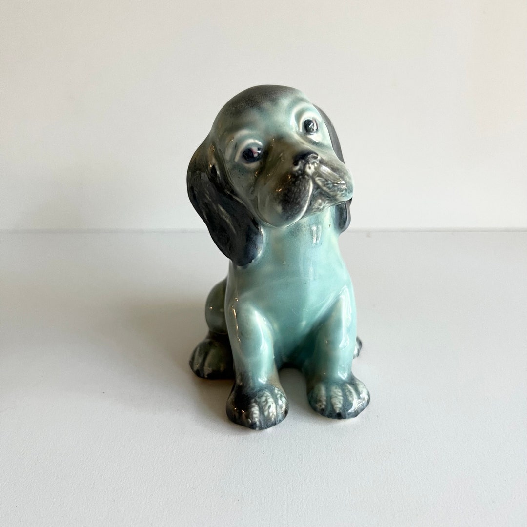 Chien bleu Beswick, moule 454, chiot Lollopy Spaniel pour présentation ...