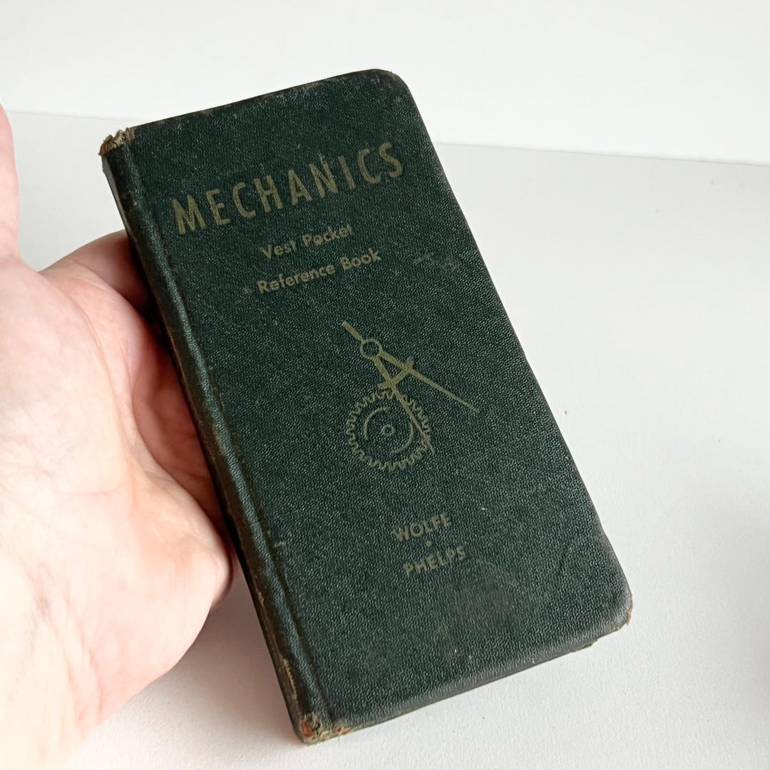 Mechanics Vest Pocket Reference Book, Wolfe and Phelps, 1945, Ford ...