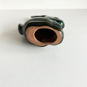 Blue Mountain Pottery, Small Rabbit or Bunny, BMP Black and Green Drip ...