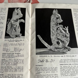 2 Vintage Pattern Books, Easy to Sew Toys & Gifts, the Learn How Book ...