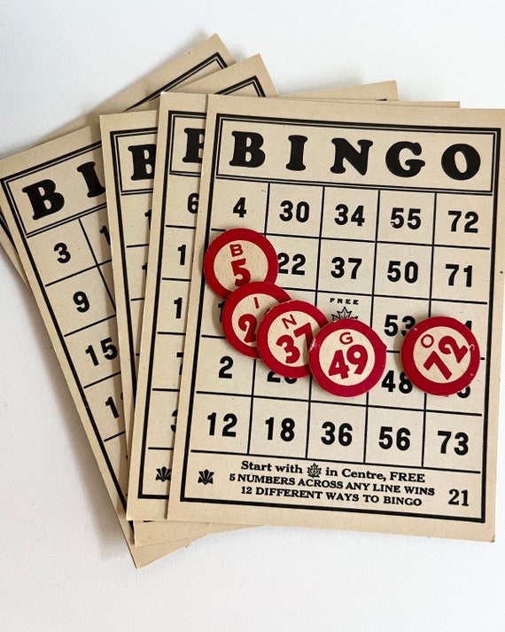 Red Bingo Chips Number