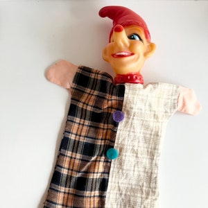 Rubber Faced Puppet, Jester or Clown With Long Nose and Cloth Body - Etsy