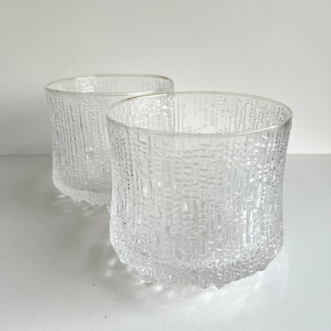 Double Old Fashioned, Vintage Iittala, Set of 2, Large Drinking Glasses ...