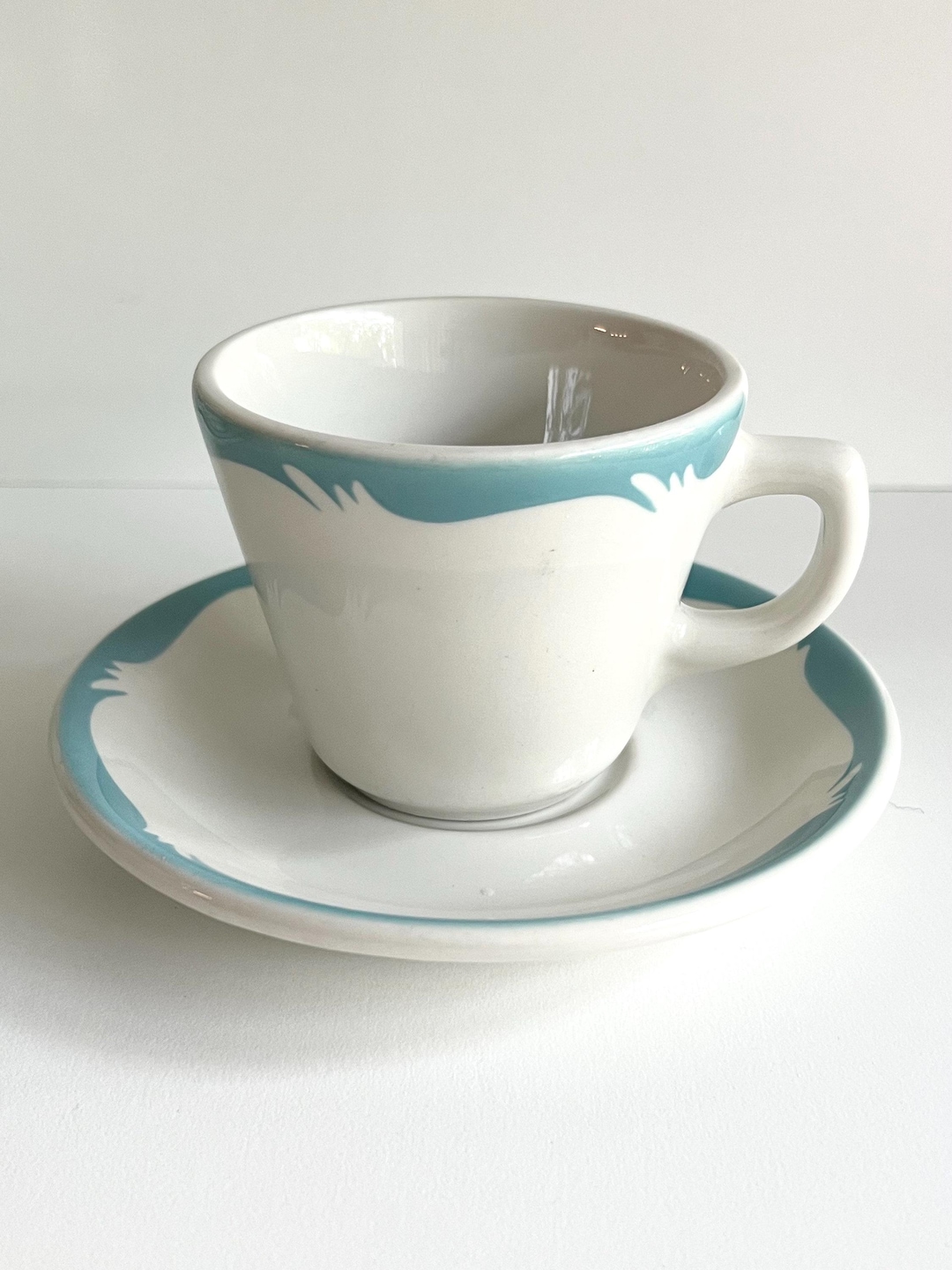 Turquoise Blue Diner Coffee Cup, Retro Diner Gift, Restaurant Cup and ...