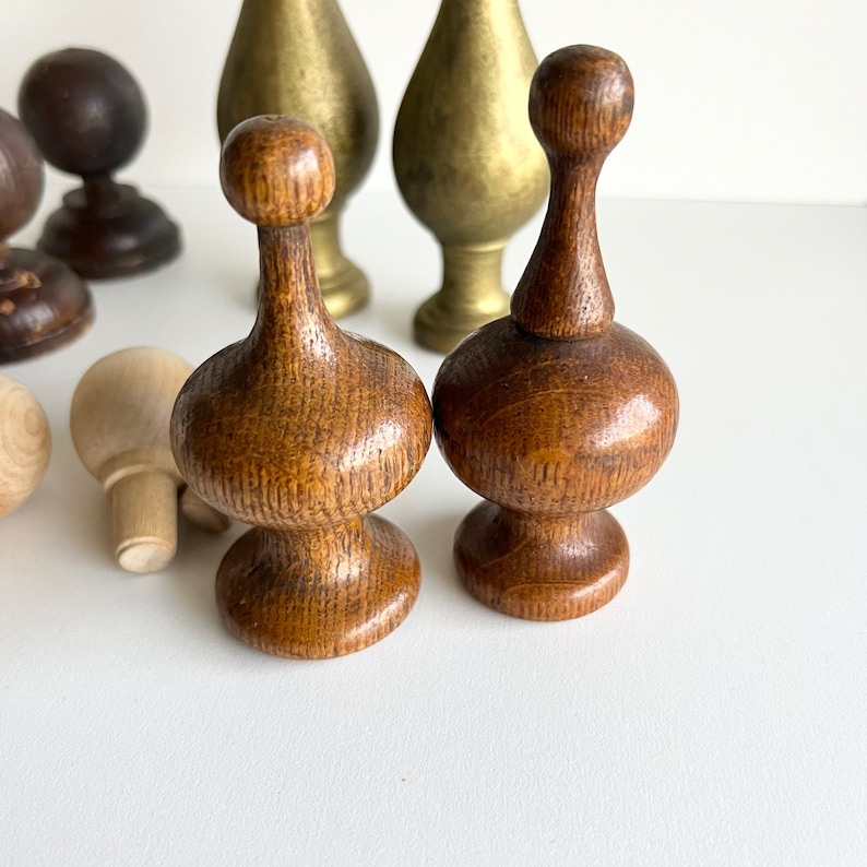 Clock Part Finial, Reclaimed Wooden Art or Craft Supply, Woodworking ...