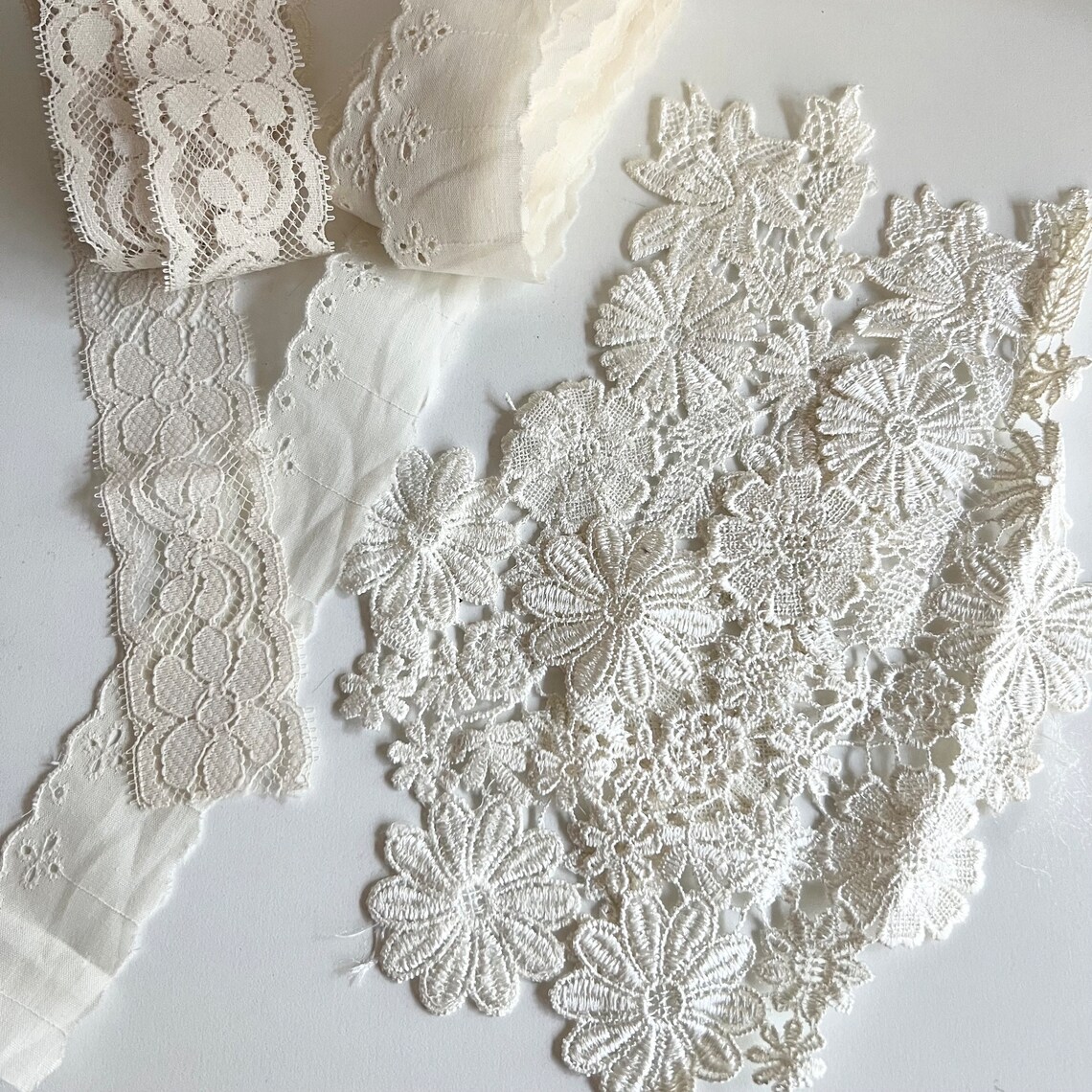 Off White & Cream Lace Lot, Crafting, Sewing, Haberdashery ...