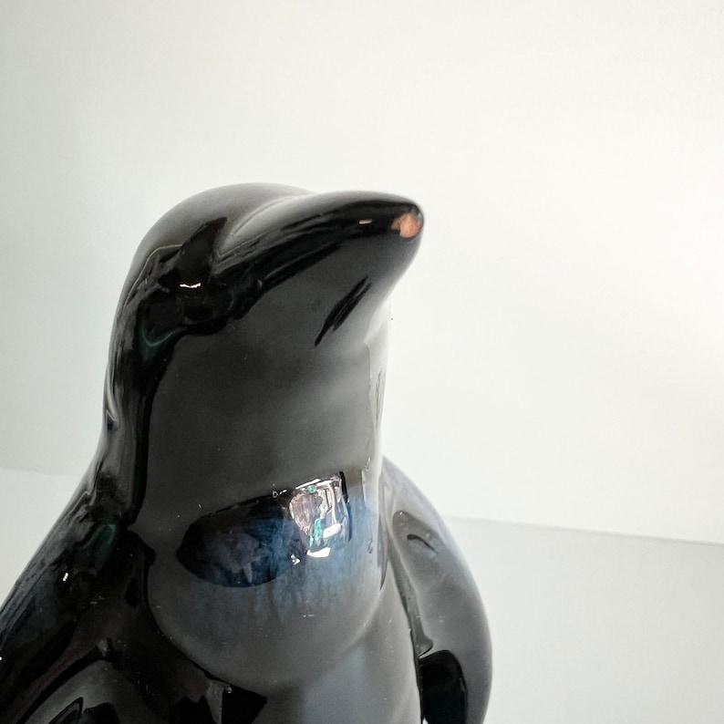 Blue Mountain Pottery, Penguin Figurine, BMP Black and Blue, Granite or ...