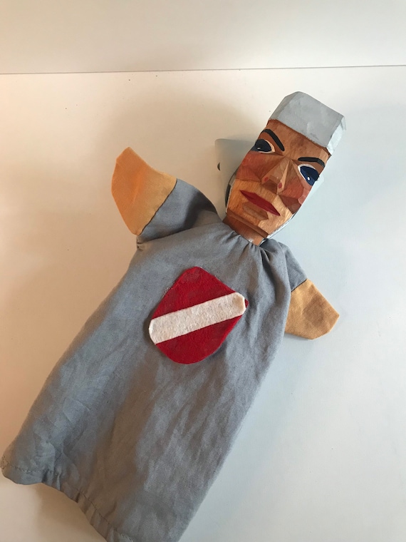 Vintage Knight Hand Puppet German by Lotte Sievers-hahn - Etsy