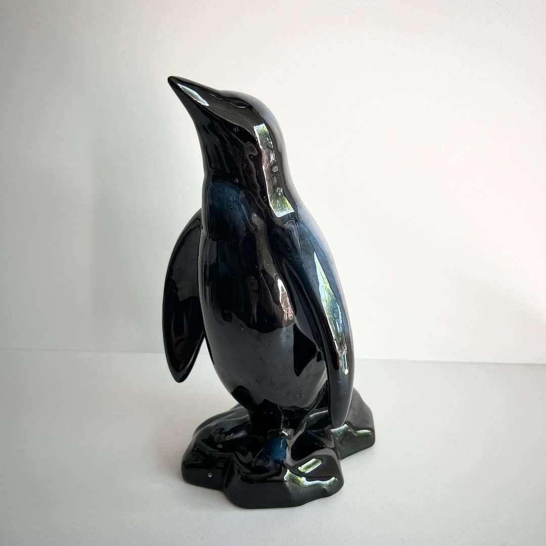Blue Mountain Pottery, Penguin Figurine, BMP Black and Blue, Granite or ...