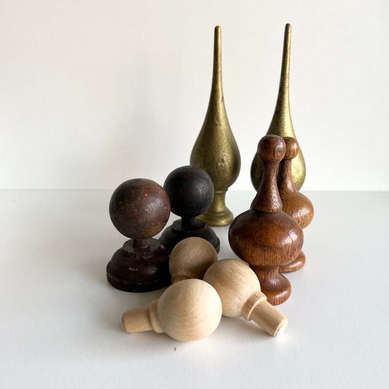 Clock Part Finial, Reclaimed Wooden Art or Craft Supply, Woodworking ...