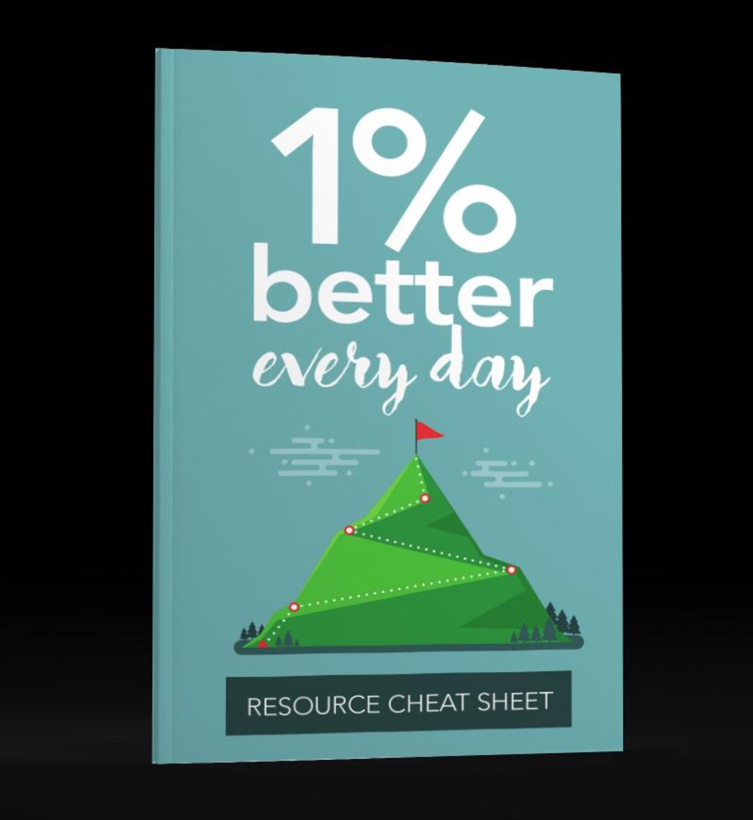 1% Better Every Day Cheat Sheet | Self-improvement Tips | Mindset ...