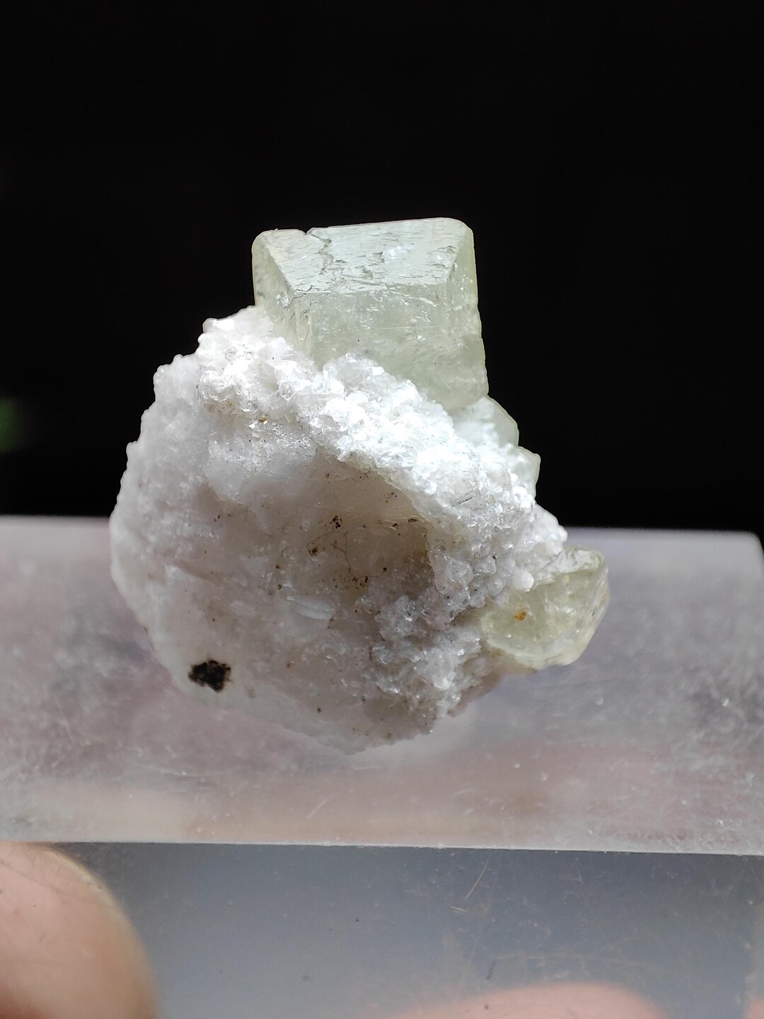 Herderite Crystal on Matrix Albite From Skardu Pakistan - Etsy