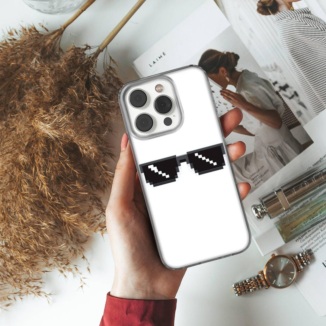 Thug Life Phone Case Black Glasses Cover for iPhone 16e, 17 Pro Max, 17 ...