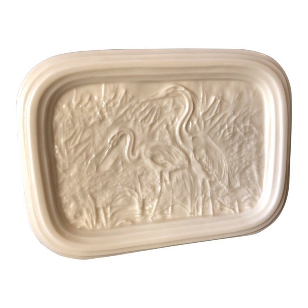 Milk Glass Asian Chinoiserie Cranes Nightlight - FREE SHIPPING! - Etsy