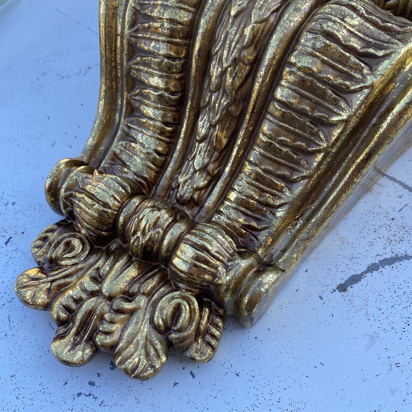 1980s Neoclassical Gilded Ceramic Wall Bracket FREE - Etsy