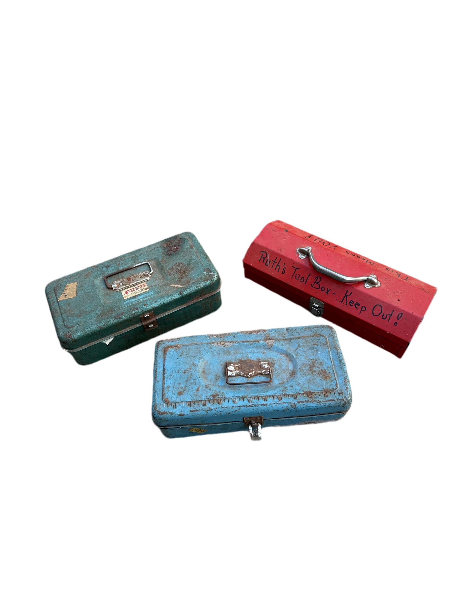 Trio of Metal Industrial Tool Boxes - Etsy