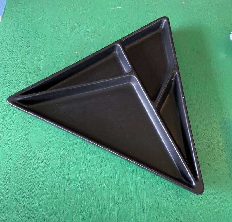 Varages France Triangle 4-part Serving Plate - Etsy