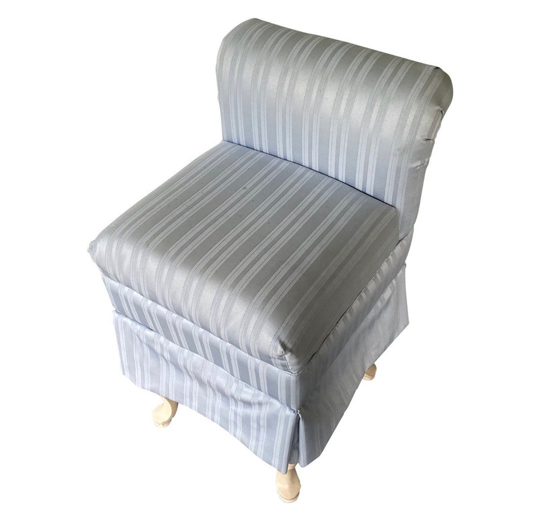 Blue Vanity Chair - Etsy