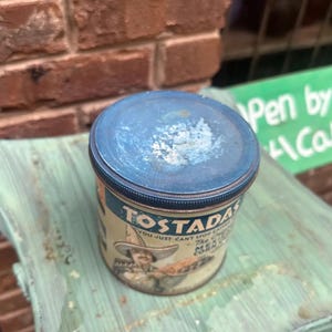 Antique Mexican Tostadas Tin Can - Etsy