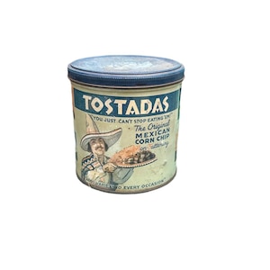 Antique Mexican Tostadas Tin Can - Etsy