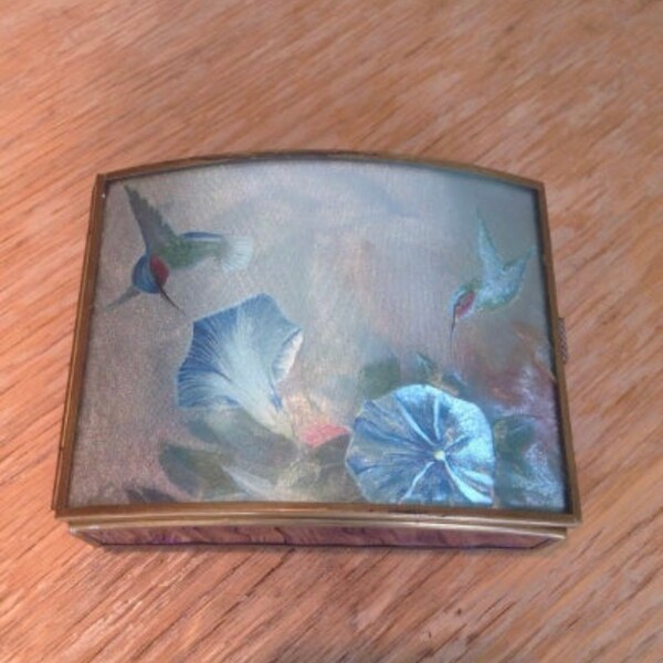 Glass Bird Trinket Box - Etsy