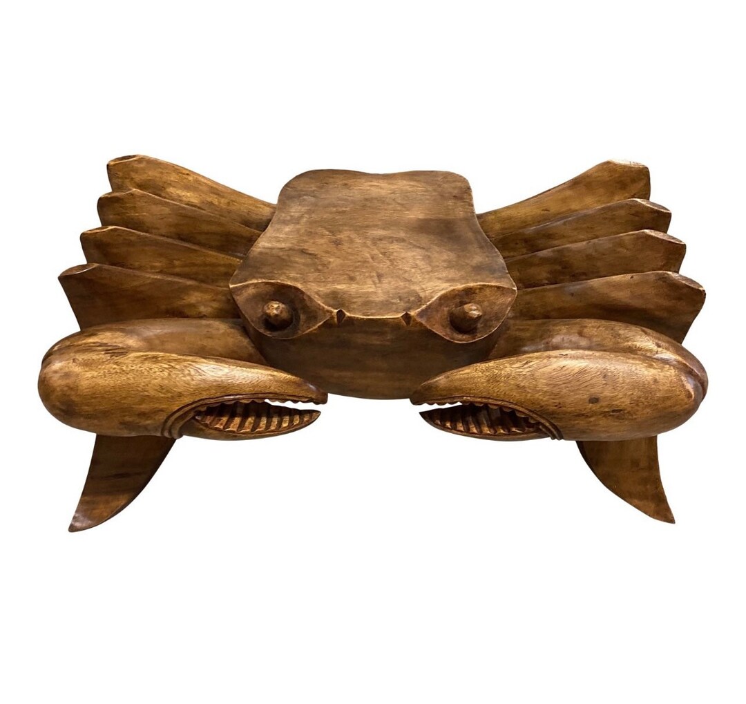 Nautical Wooden Crab Coffee Table. Wooden Finish - Etsy