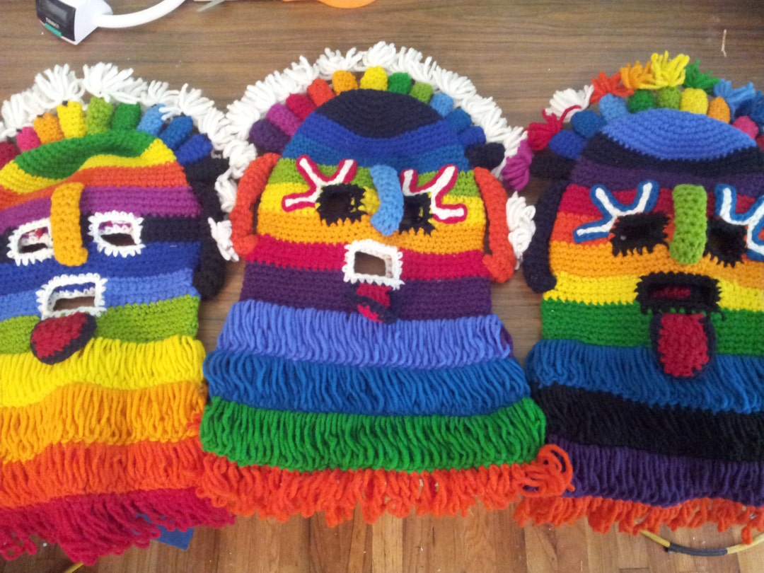 Inti Raymi Hand Woven Mask FREE SHIPPING - Etsy