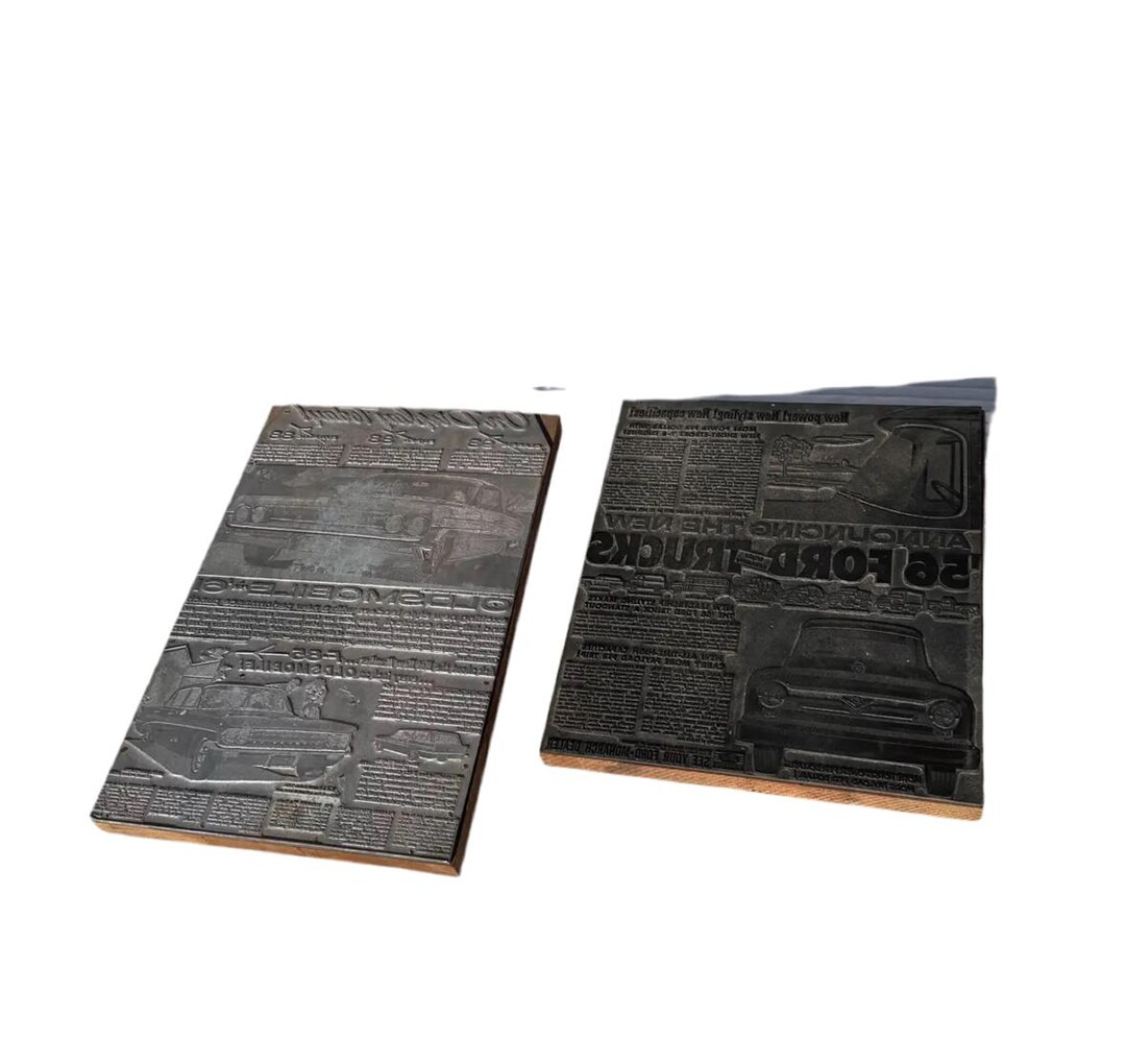 Ford and Mustang Block Prints - Etsy