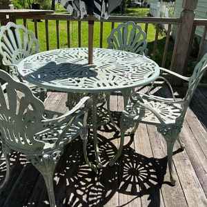 Metal patio furniture Etsy