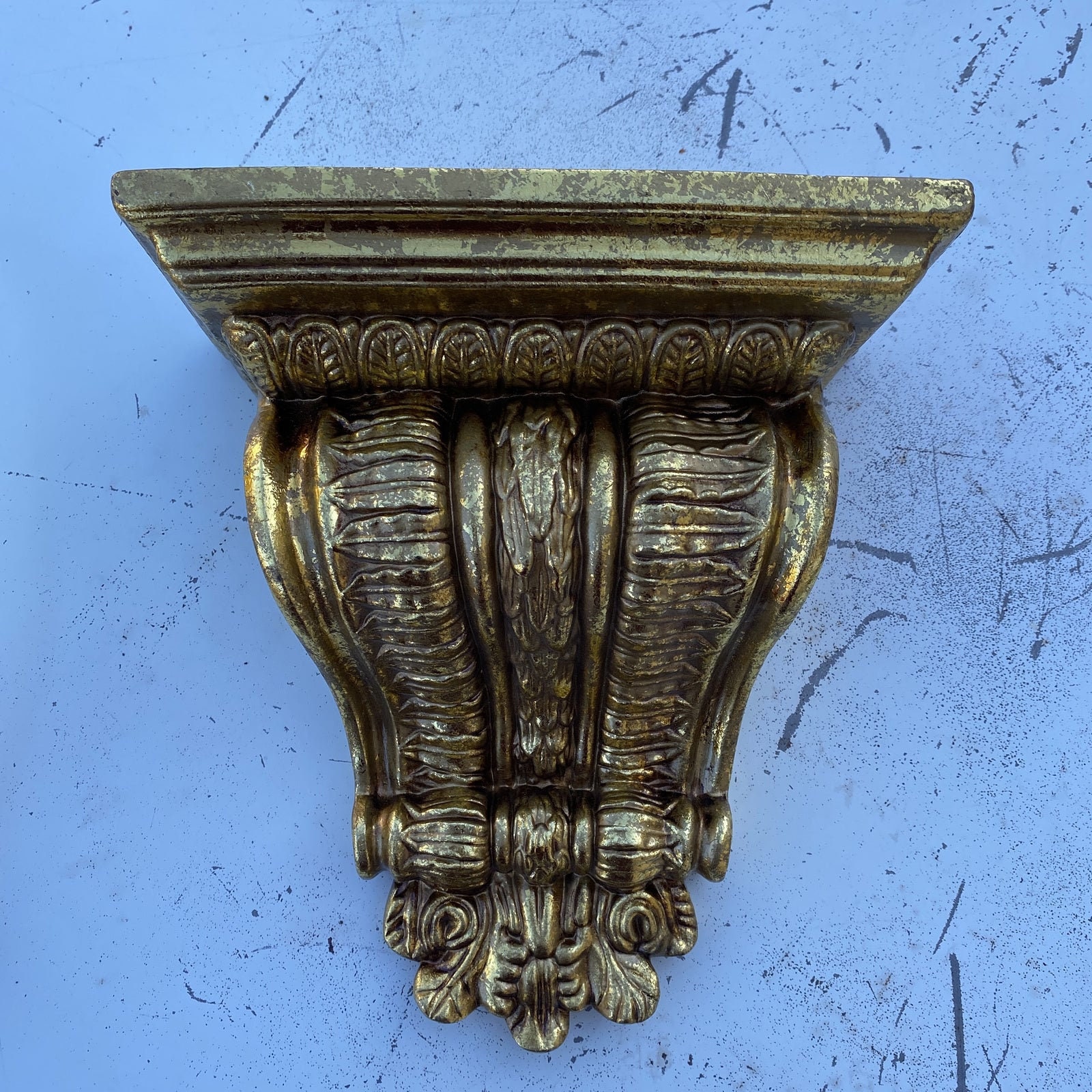 1980s Neoclassical Gilded Ceramic Wall Bracket FREE - Etsy