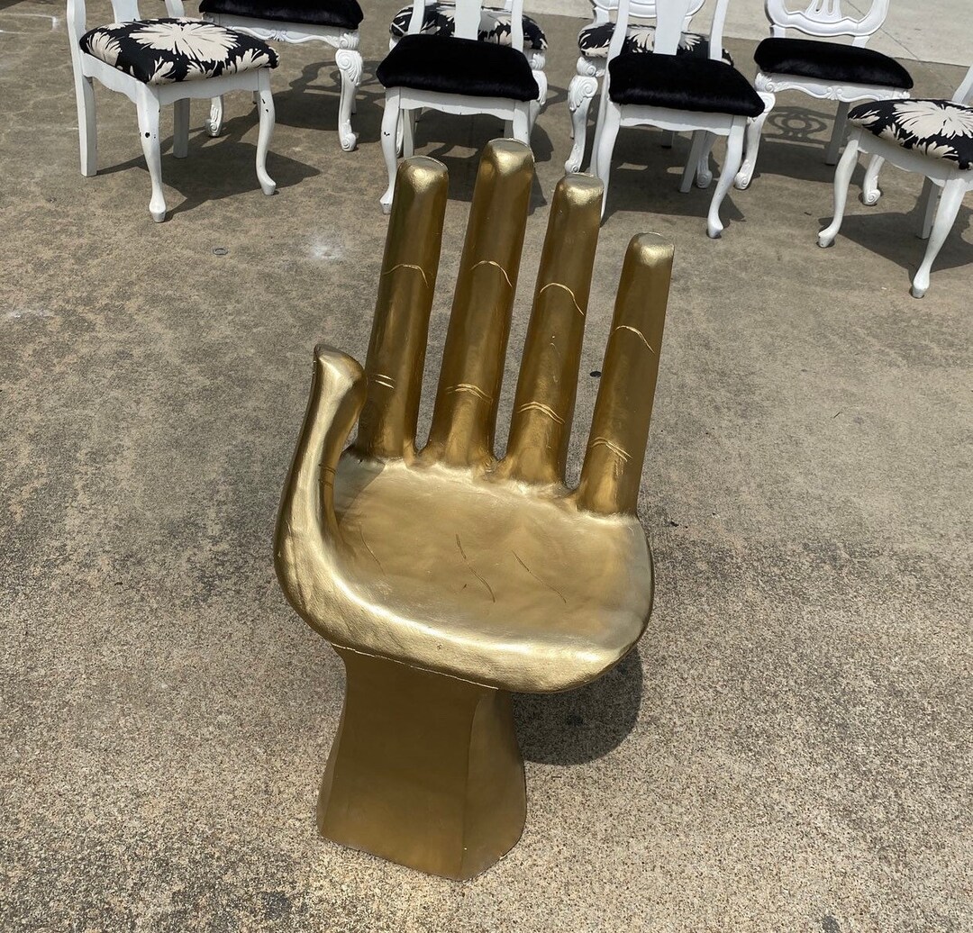 Gilded Wood Left Hand Chair - Etsy