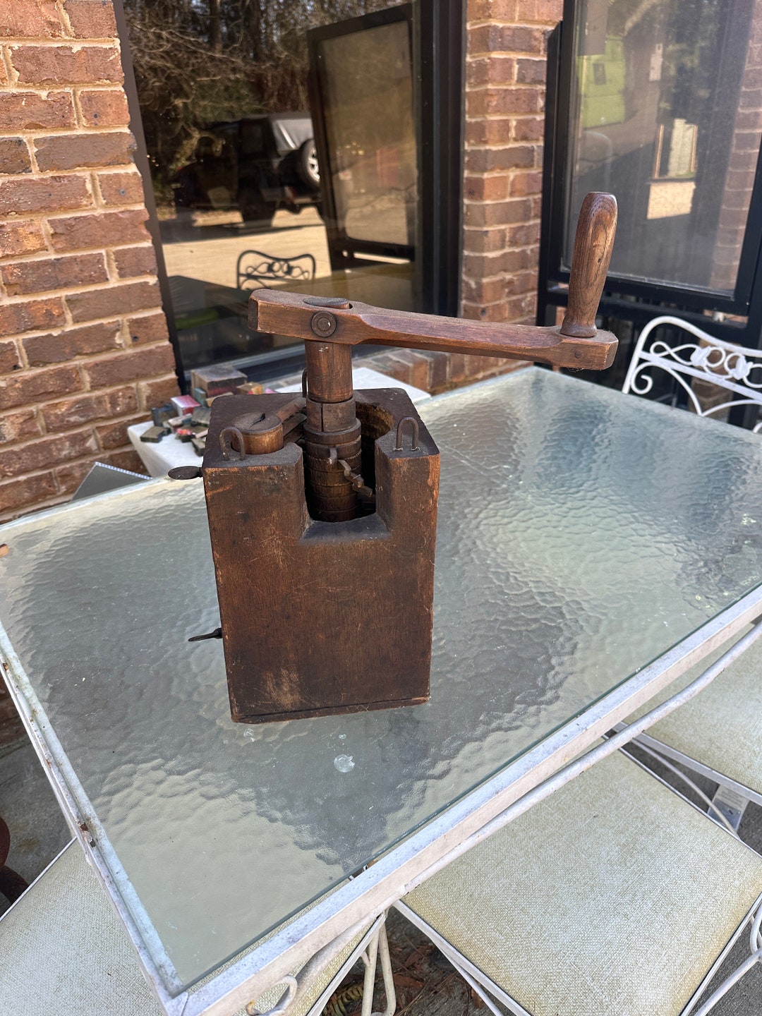 1970s Wooden Shelf Grinder Box - Etsy