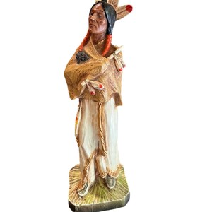 Large Sculptural Native American Figure - Etsy