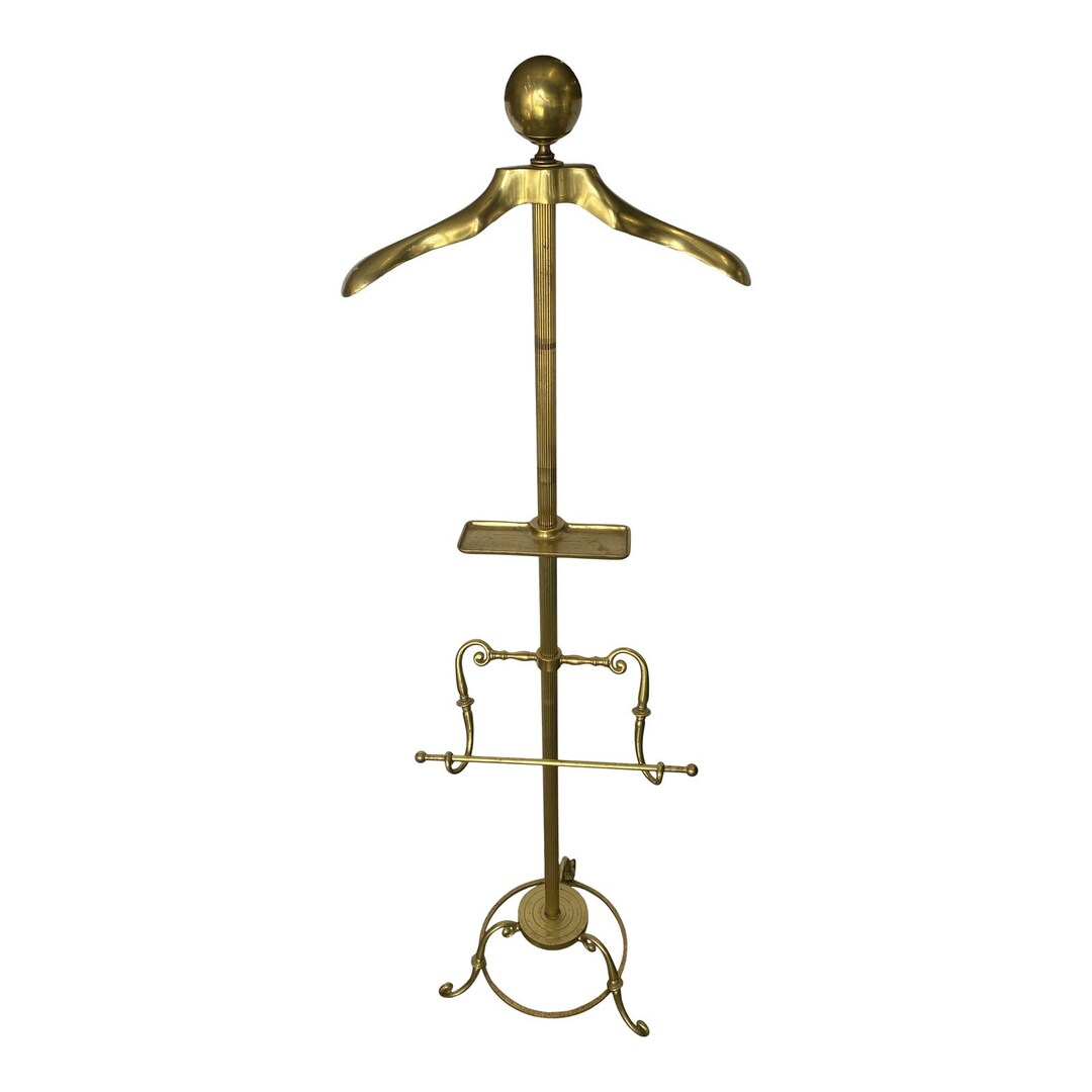 1970s Mid Century Brass Gentleman's Valet - Etsy
