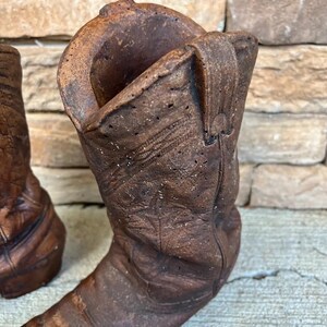 Stone Western Cowboy Boot Planters - Etsy