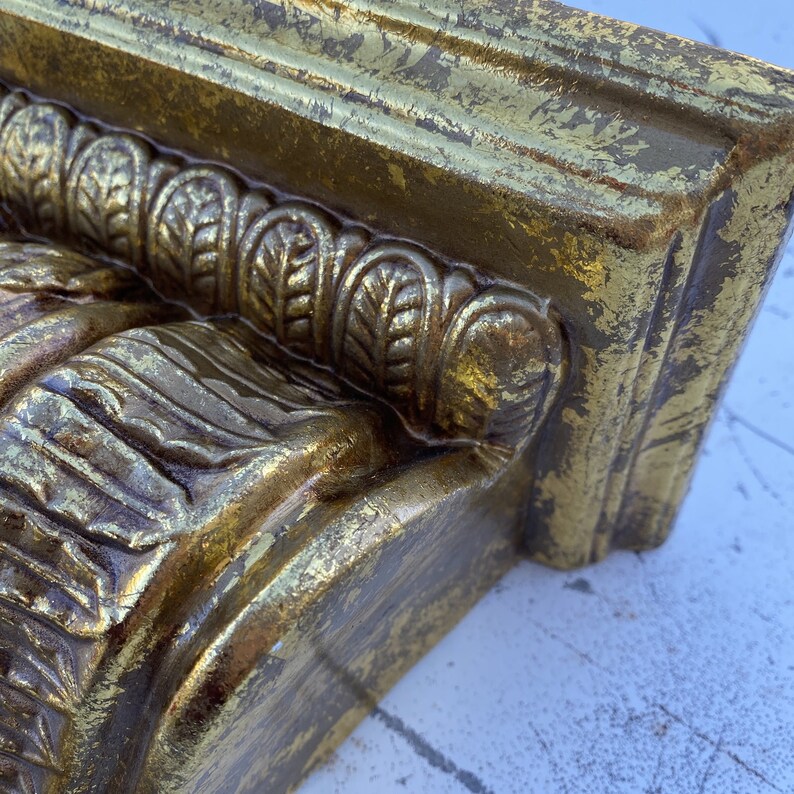 1980s Neoclassical Gilded Ceramic Wall Bracket - FREE SHIPPING! - Etsy