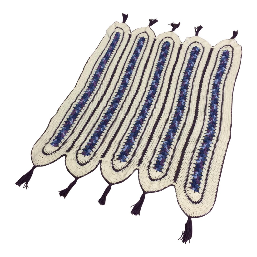 Purple & Blue Moroccan Inspired Hand Made Throw - FREE SHIPPING! - Etsy