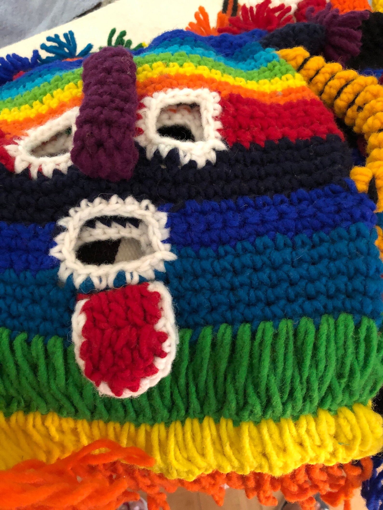 Inti Raymi Hand Woven Mask FREE SHIPPING - Etsy