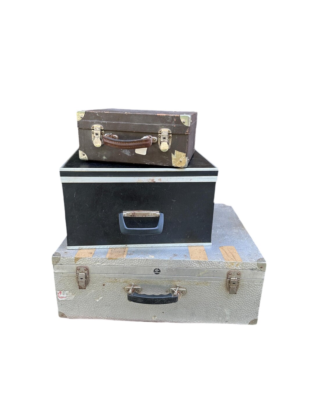Stackable Vintage Industrial Box Suitcases - Etsy