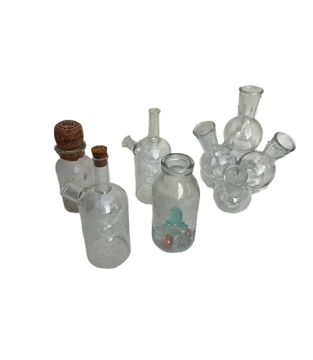Instant Collection of Mini Glass Bottles - Etsy