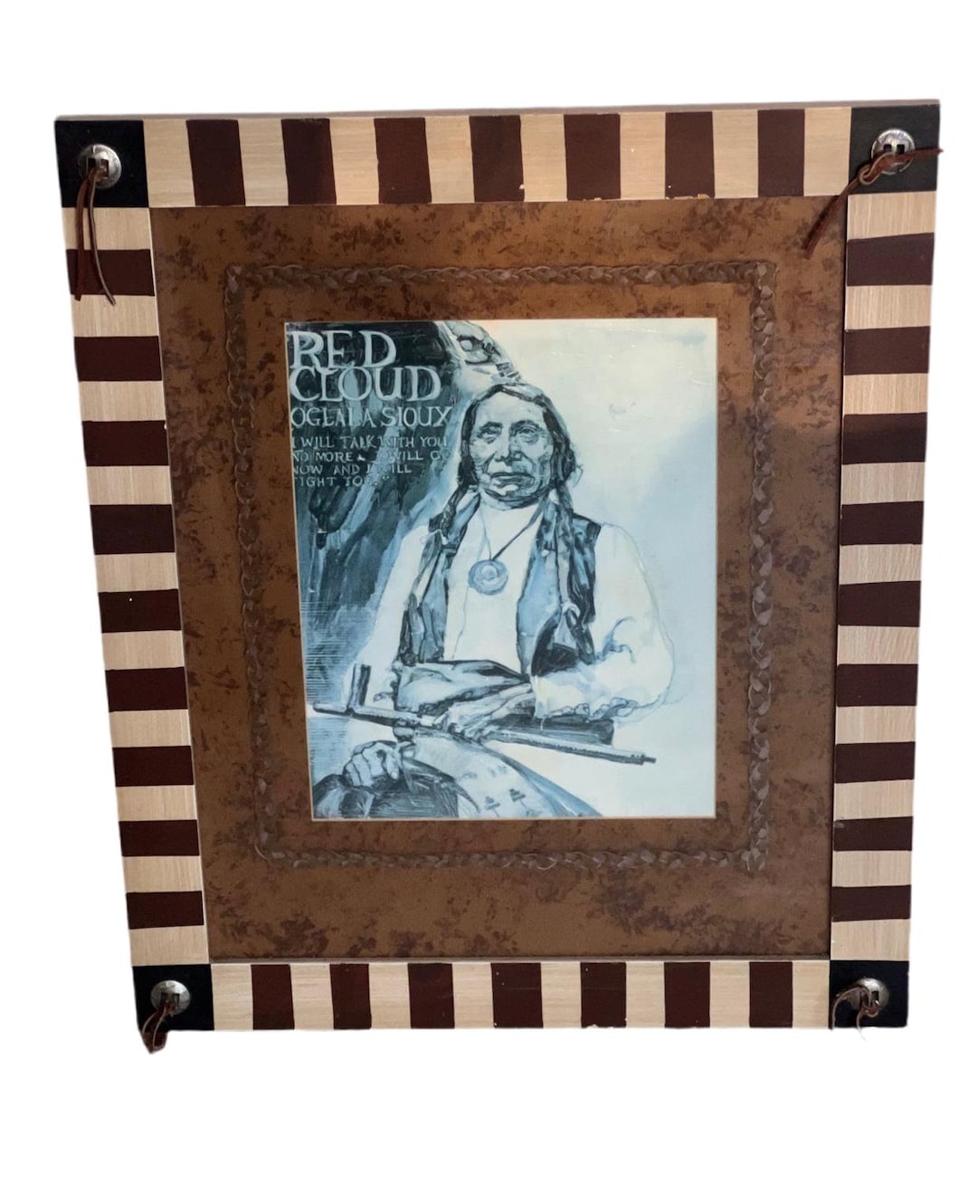 1960s Vintage Vanguard Studios Original Painting of Red Cloud - Etsy