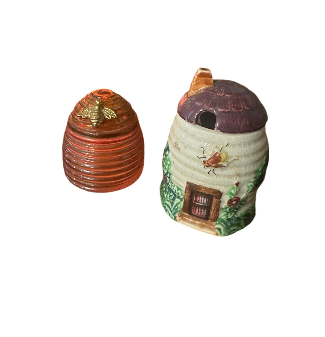 Honey Bee Avon Jar and Honey Pot- a Pair - Etsy