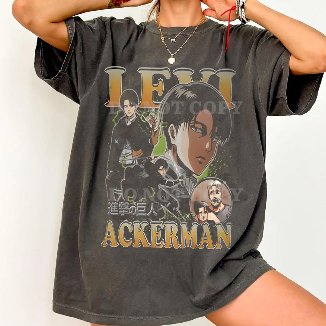 Comfort Colors Levi Ackerman Shirt, Attack on Titan Unisex T-shirt - Etsy
