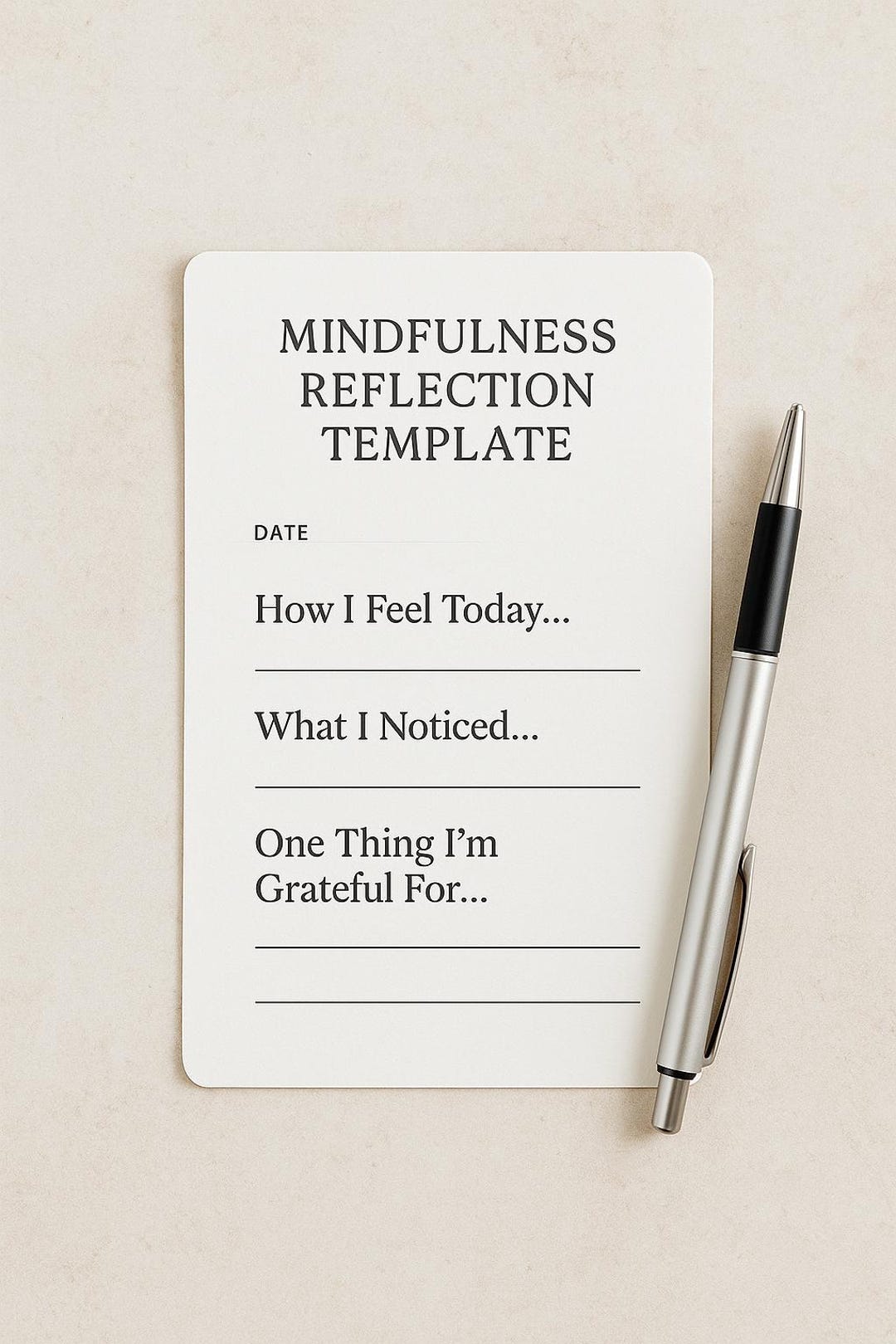 Mindfulness Reflection Template – Nordic Edition - Etsy