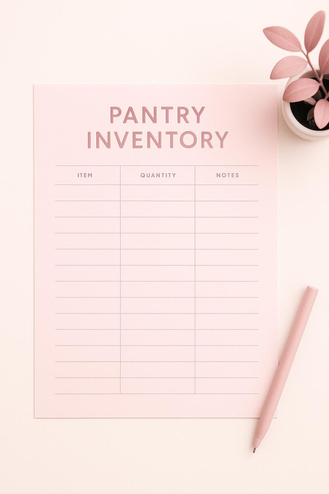 Pantry Inventory – Pink Edition. - Etsy