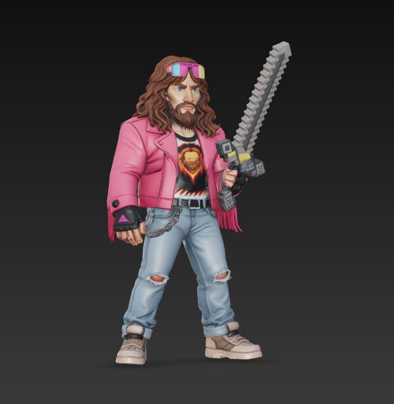Garrett Garrison Inspired 3D STL File – Minecraft Style Character – 3D ...