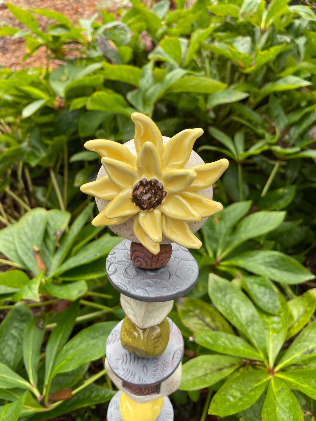 Sunflower Garden Totem - Etsy
