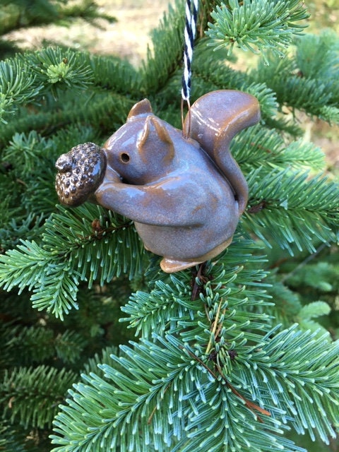 Squirrel Ornament - Etsy
