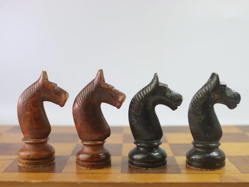Very Rare Antique Soviet Chess Set Early 20th Century - Vintage Chess ...
